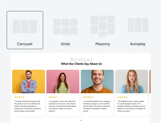 Editable Customer Reviews Widget