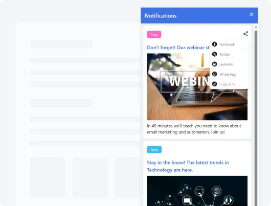 Notification Feed Widget