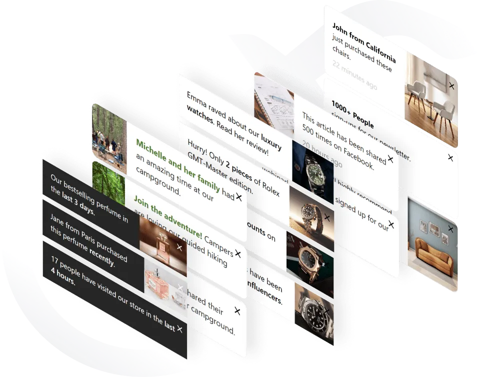 Website Notification Popup Widget