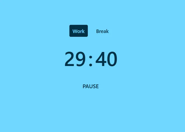 Pomodoro Timer Productivity Widget