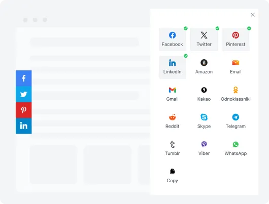 Social Share Buttons Widget