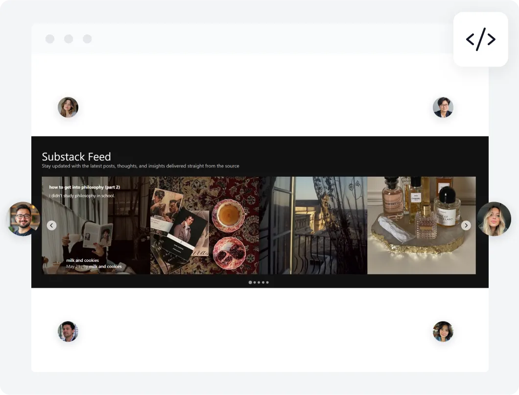 Substack Newsletter Feed Widget