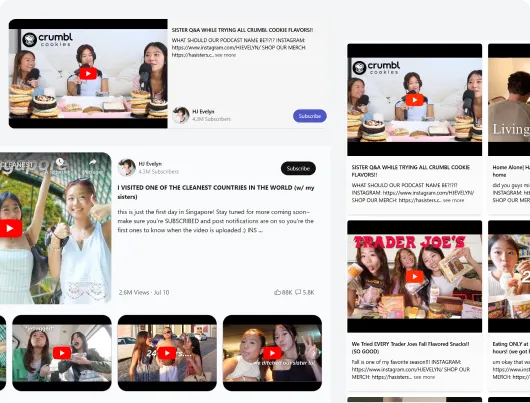 YouTube Channel Widget